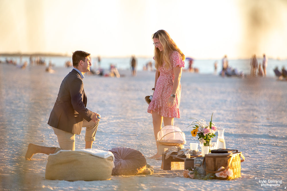 Surprise sunset proposal Photography at Pass-a-Grille beach - Kyle ...